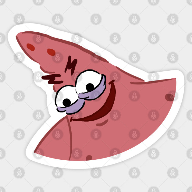 Evil Patrick Meme - Patrick Star - Sticker | TeePublic Evil Patrick Meme - Patrick Star - Sticker | TeePublic